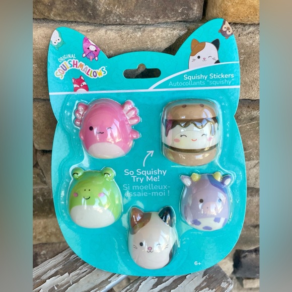 Squishmallows | Toys | Original Squishmallows Squishy Stickers 5 Pack ...